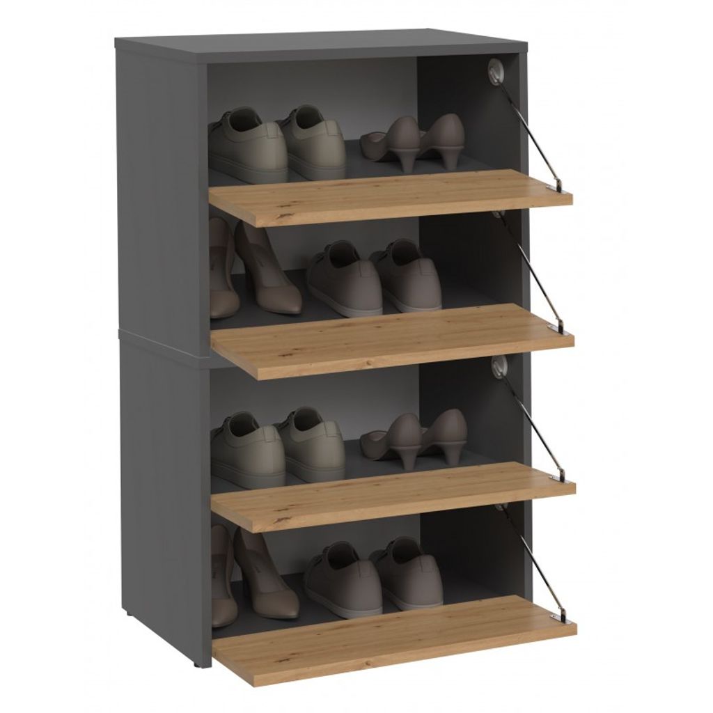 Výklopný botník TANEL - dub artisan Botník | Kaufland.cz