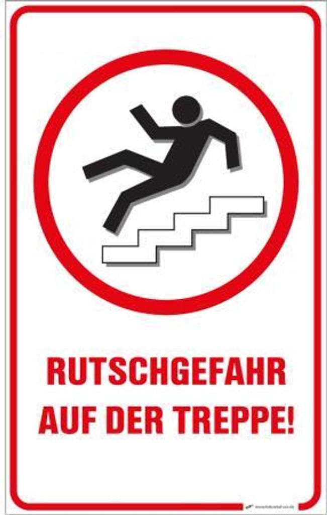 Schild - Rutschgefahr auf der Treppe - | Kaufland.de