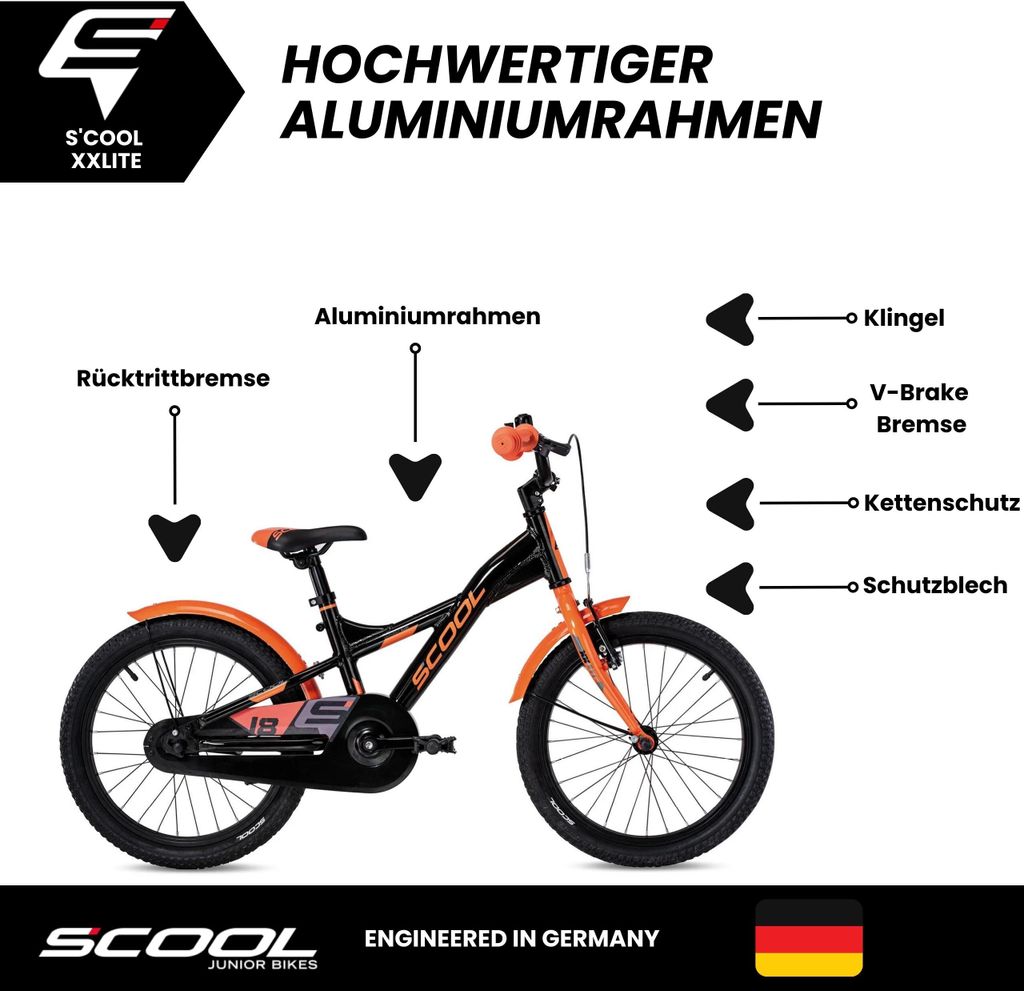 S'COOL XXlite Kinderfahrrad | 18 Zoll Fahrrad | Kaufland.de