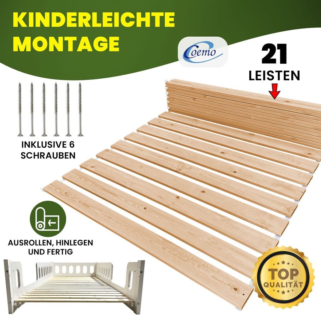 Coemo Rollrost 120 x 220 cm Lattenrost ROMO | Kaufland.de