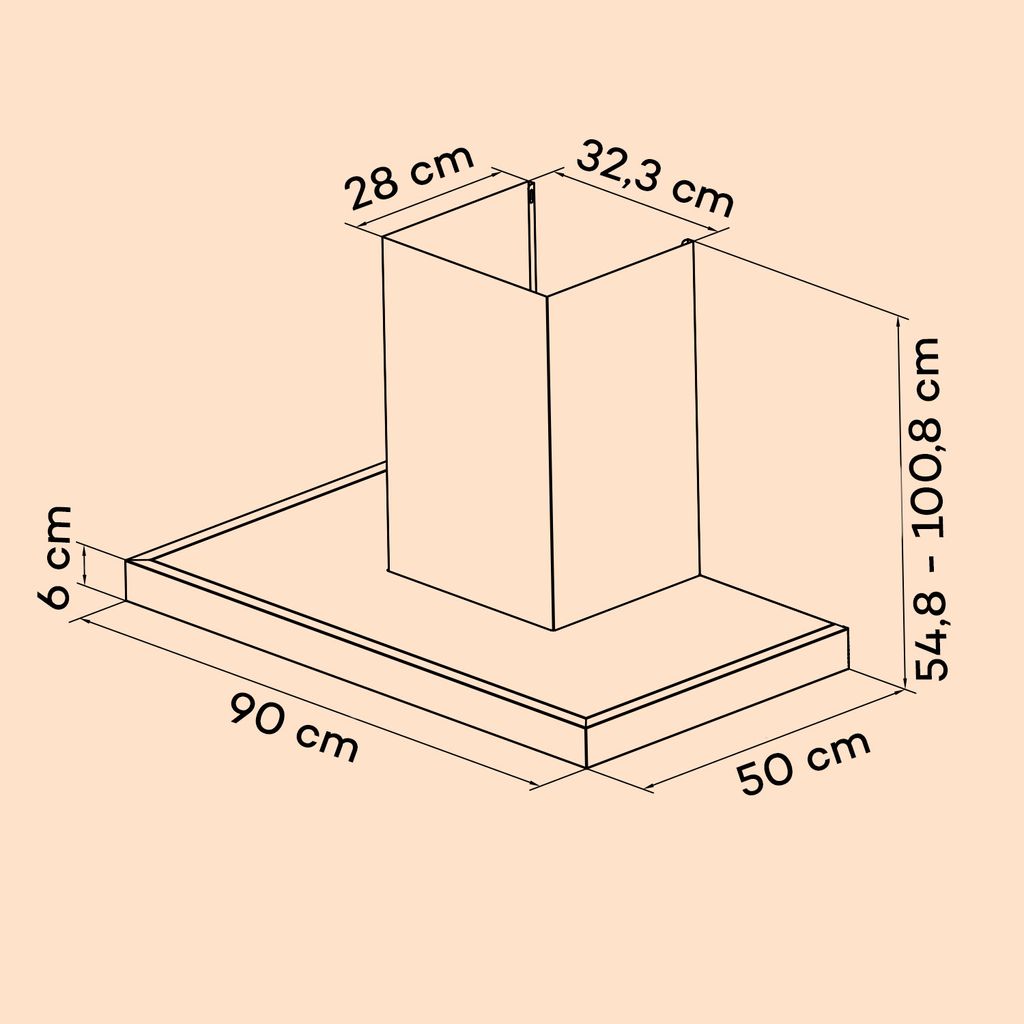Klarstein digestor 90 cm, digestor s | Kaufland.sk