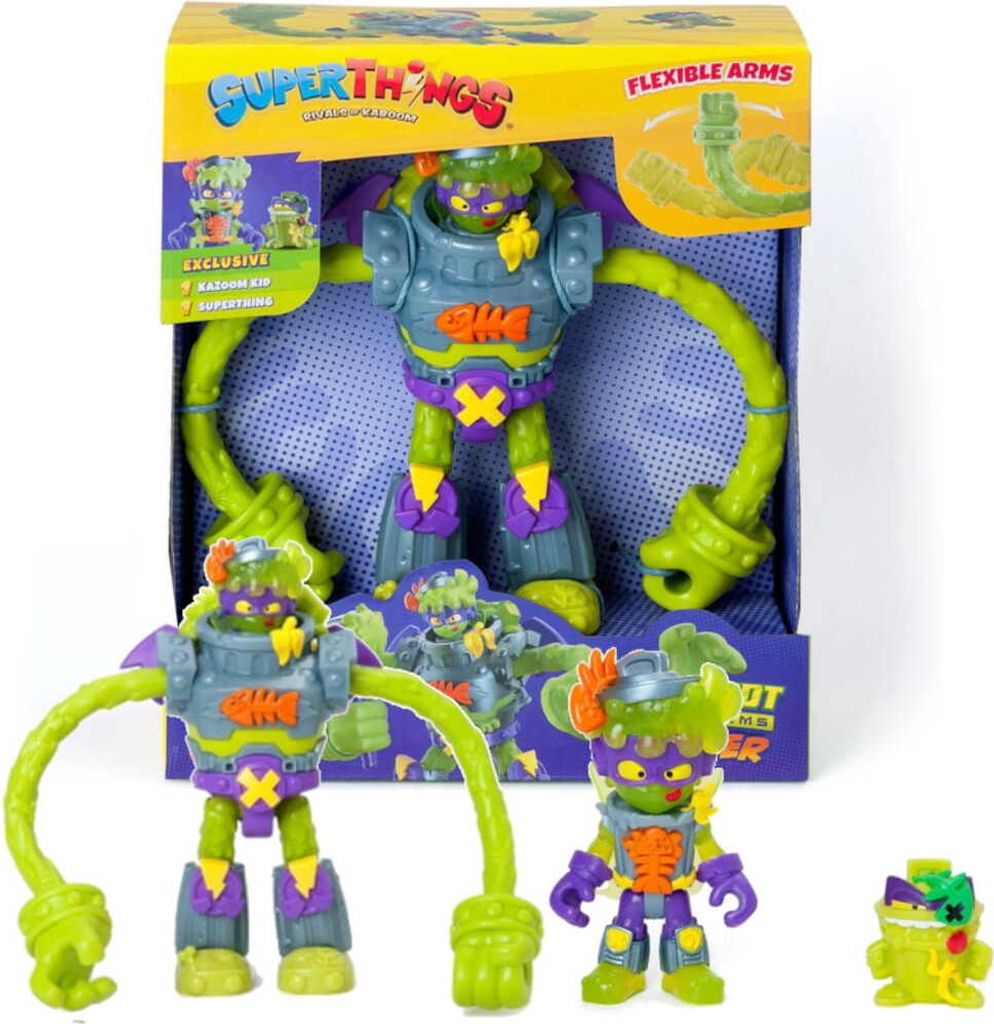 SuperThings SuperBot Trasher. Figurka Spojovací kostky
