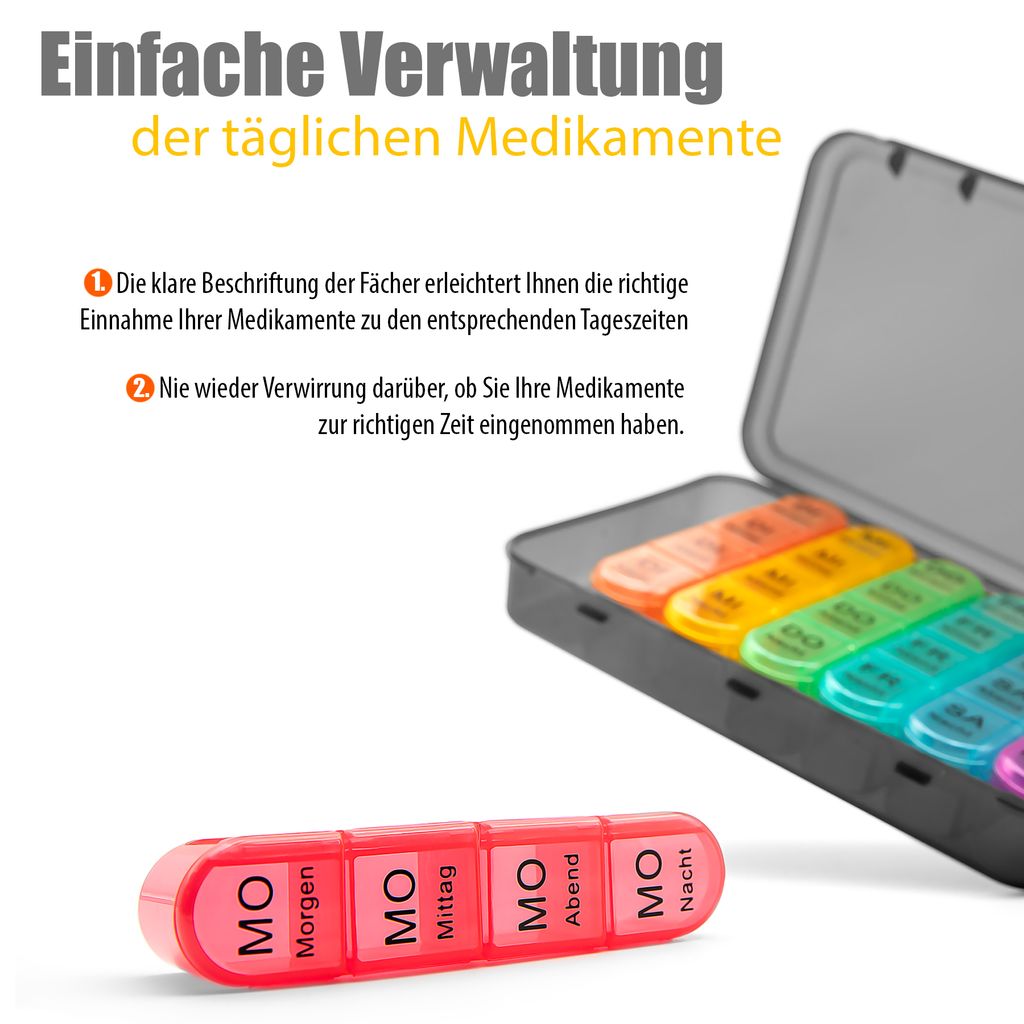 BigDean Tablettenbox 7 Tage luftdicht & | Kaufland.de