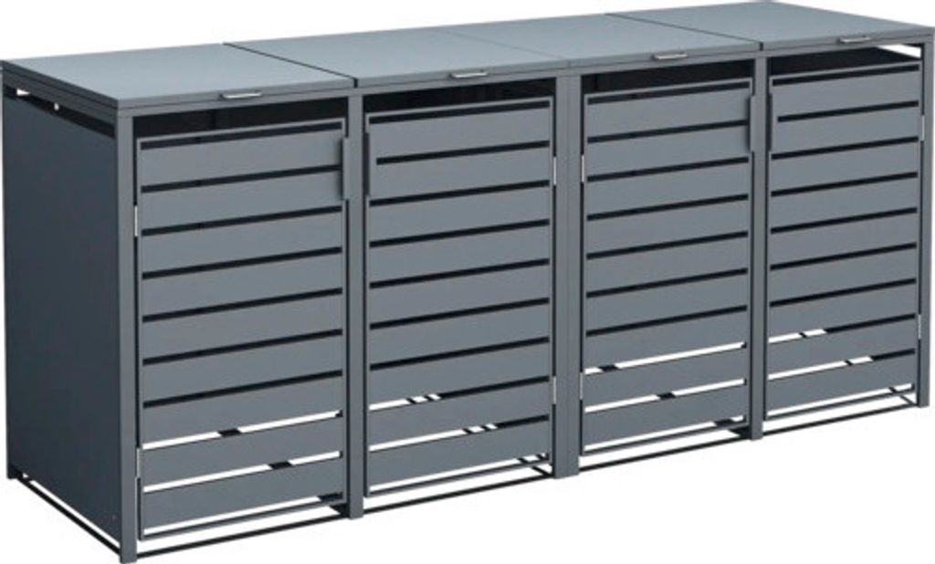 Westmann Metall Mülltonnenbox 4er Kubus | | Kaufland.de