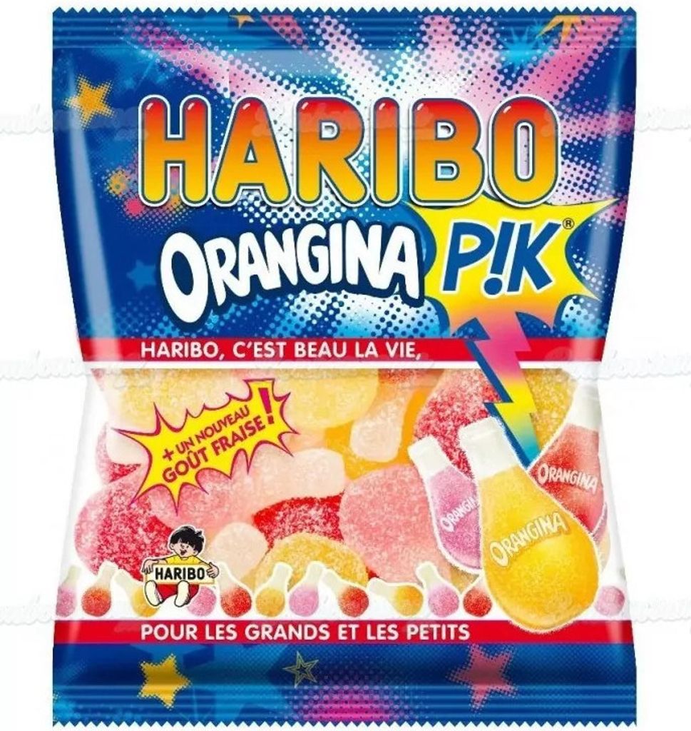 Haribo - Orangina Pik - Sauer Orangina, 120g Beutel