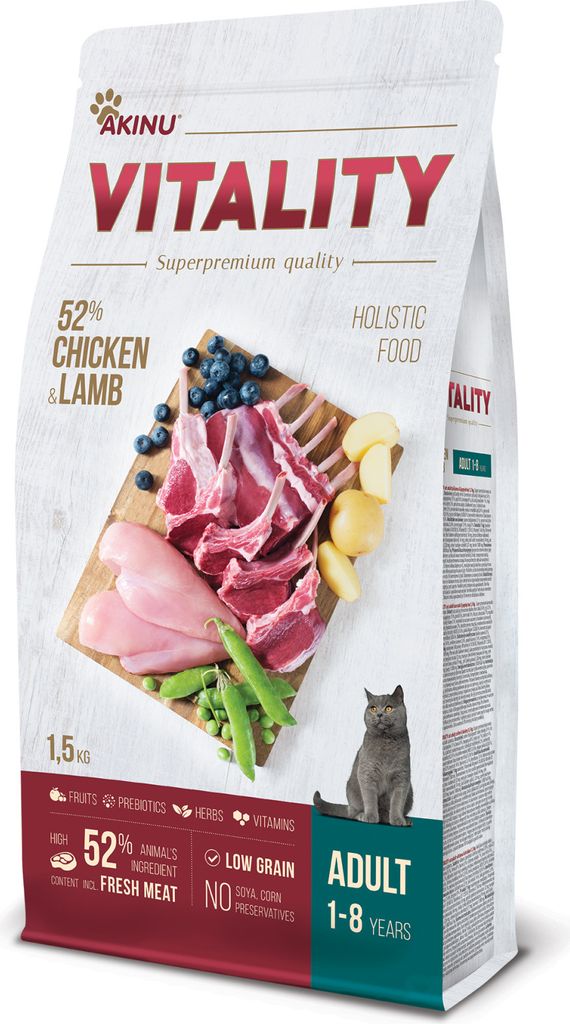 Akinu VITALITY granule cat adult chicken & | Kaufland.cz