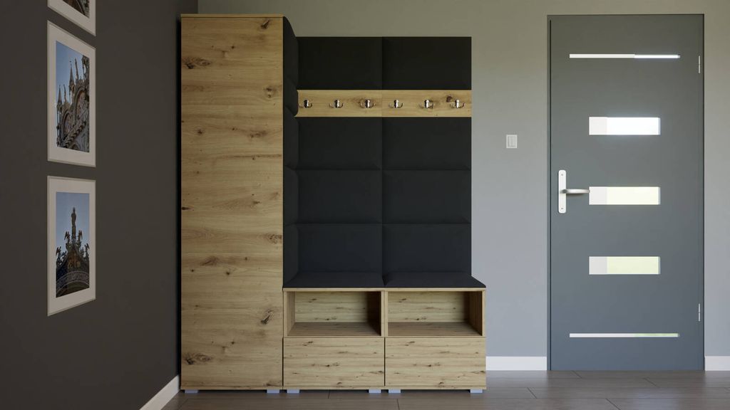 Garderoben-Set Nela II, Polstergarderobe mit | Kaufland.de