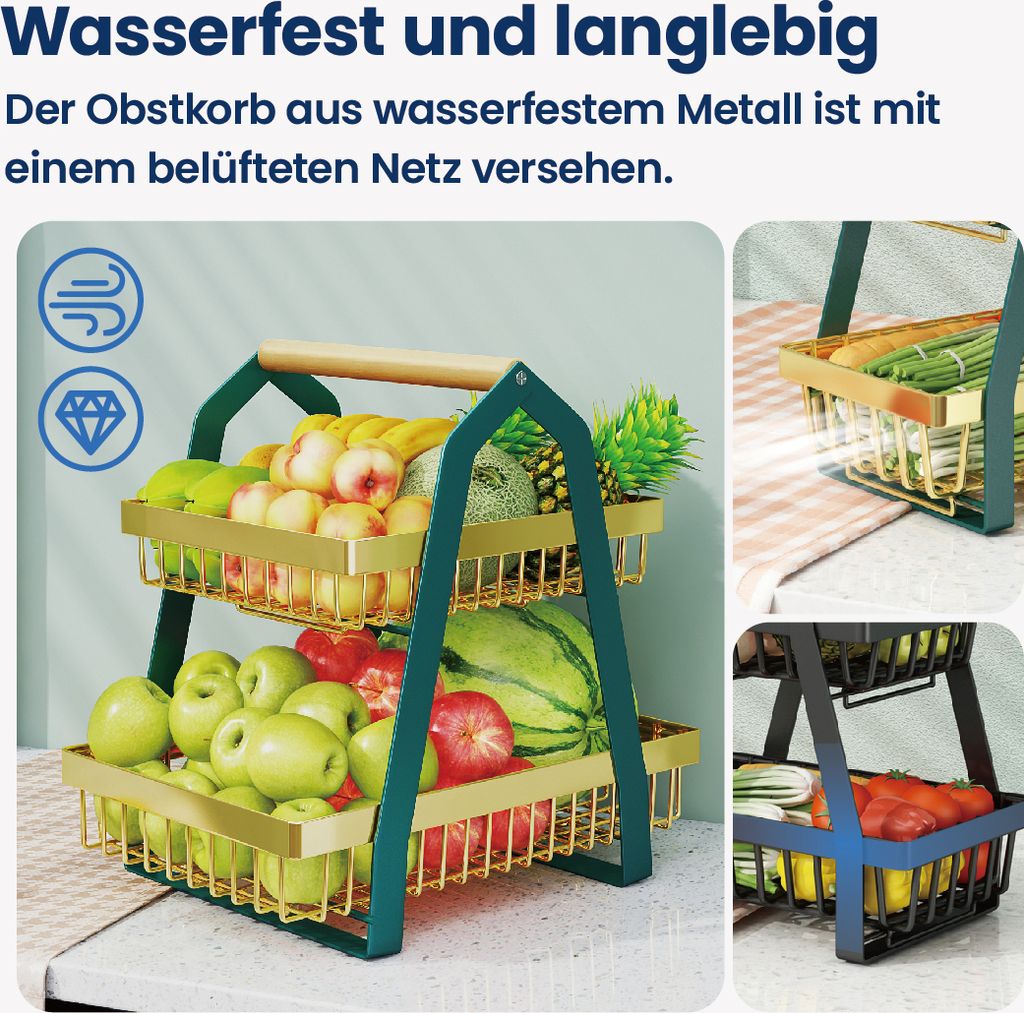 Heikoeco® obstkorb, obst aufbewahrung, fruit | Kaufland.de