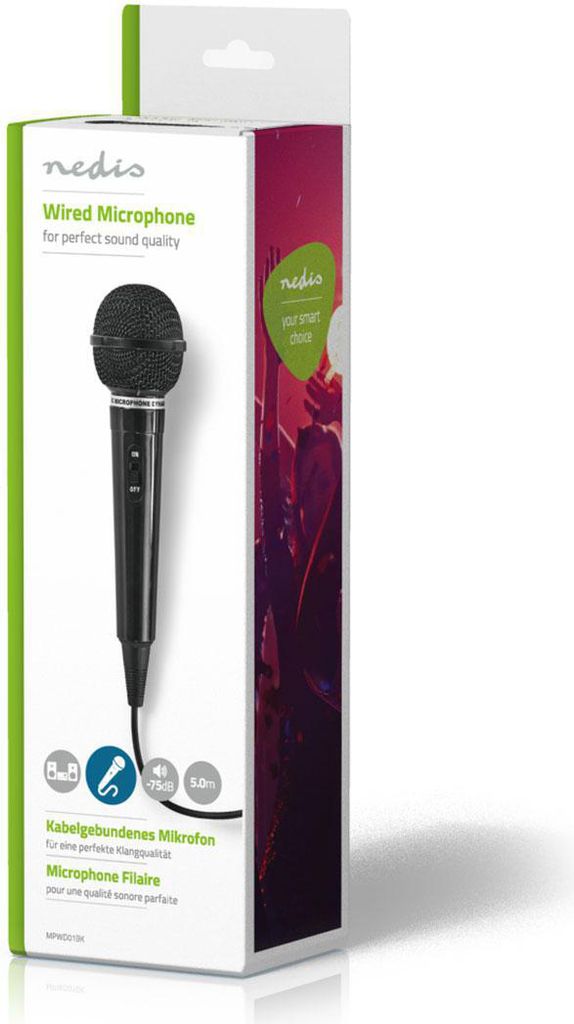 Mikrofon przewodowy Nedis | kardioida | stały | Kaufland.pl