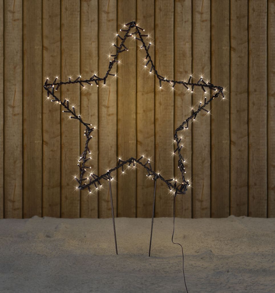 XL LED Stern Gartenstecker 60 cm - 140 LED - | Kaufland.de