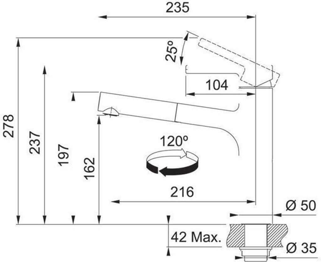 Franke Centro - Dřezová baterie FP 0098.031 s | Kaufland.cz