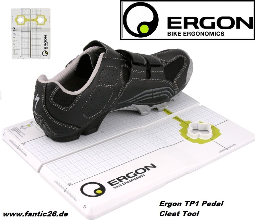 Ergon -Einstellung Form TP1 SPD -Platte Fahrradpedale