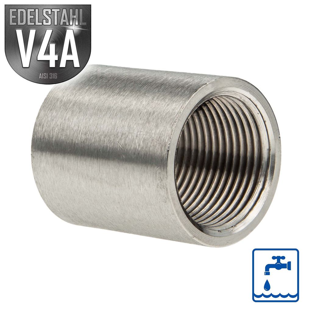 tecuro Muffe - Schweißmuffe Edelstahl V4A | Kaufland.de