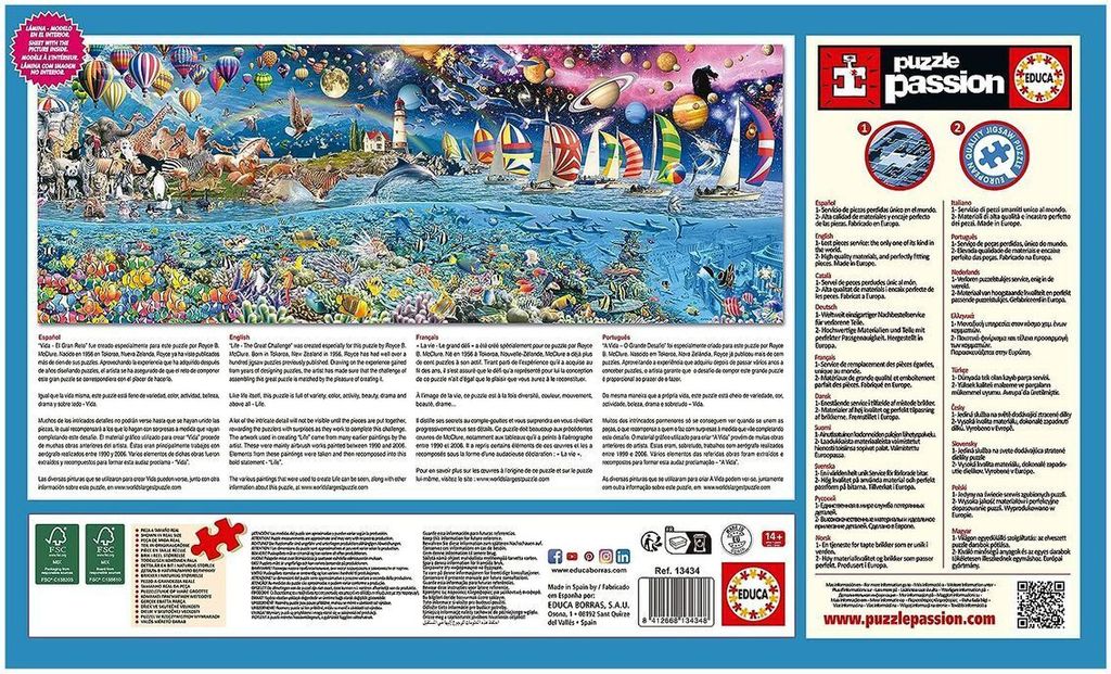 Educa Puzzle Life 24000 Teile - Erwachsenenpuzzle