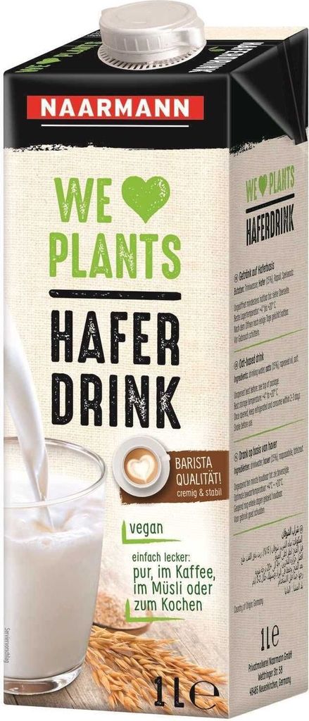 NAARMANN 4510 Ovsený nápoj vegan 15% ovos - 12x 1 liter