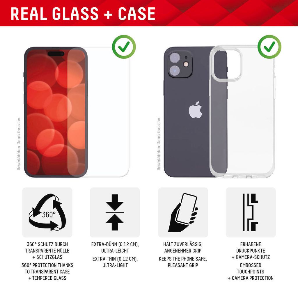 DISPLEX Real Glass + Case iPhone 15 Pro Max | Kaufland.de