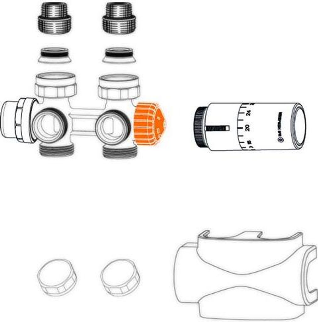 HEIMEIER Ventil Multilux 4-Eclipse-Set Halo, | Kaufland.de