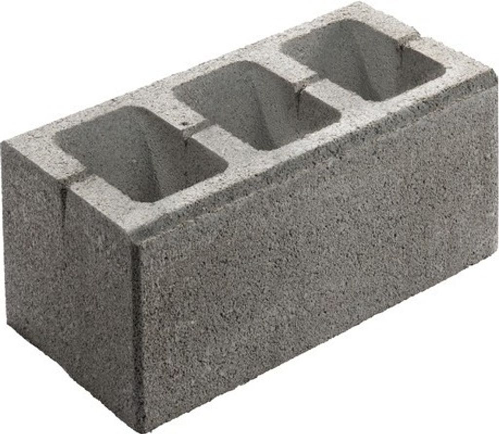 Mauerstein Vollstein Eleganca Grau 40 cm x 20 cm x 16,5 cm