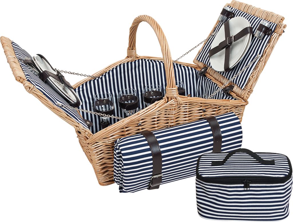 Piknikový koš pro 4 osoby s talíři, příbory a | Kaufland.cz