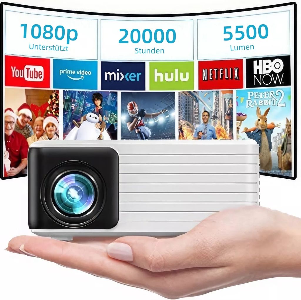 Apeman Mini Beamer 5500Lumen Tragbarer Beamer | Kaufland.de