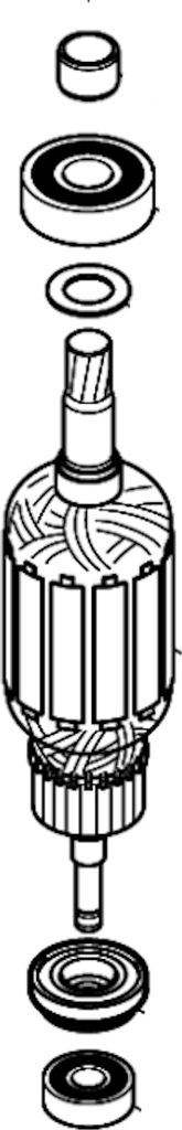 Makita 513888-4 Rotor Anker Baugruppe 240V Für HR4003 und