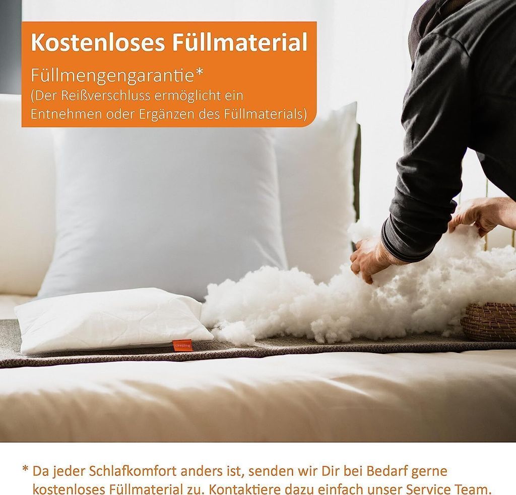 sleepling – Komfort 100, Kopfkissen 4er Set, | Kaufland.de