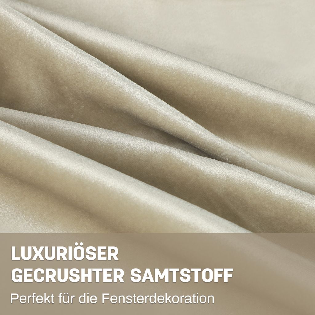 Samt Vorhang 2er Set Thermo | Kaufland.de