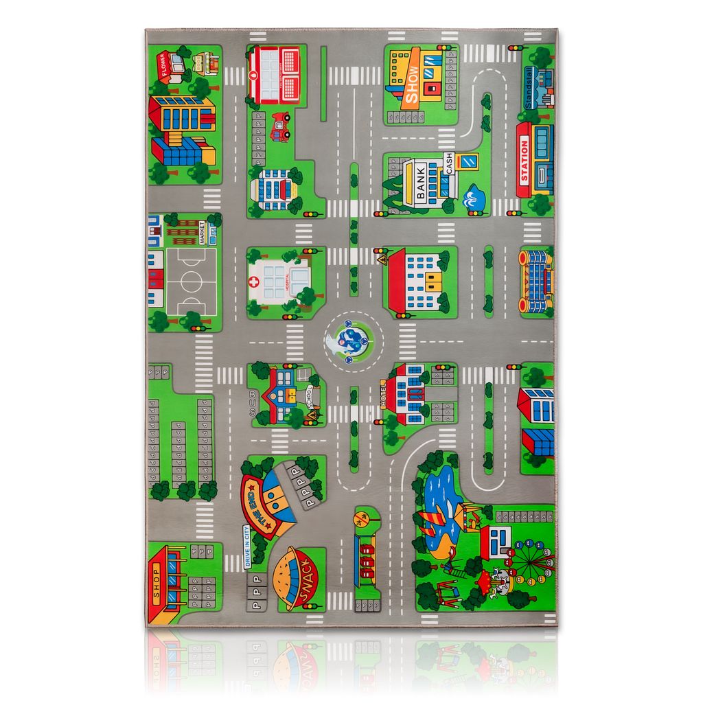 BigDean Spielteppich Kinder in Stadt Design | Kaufland.de