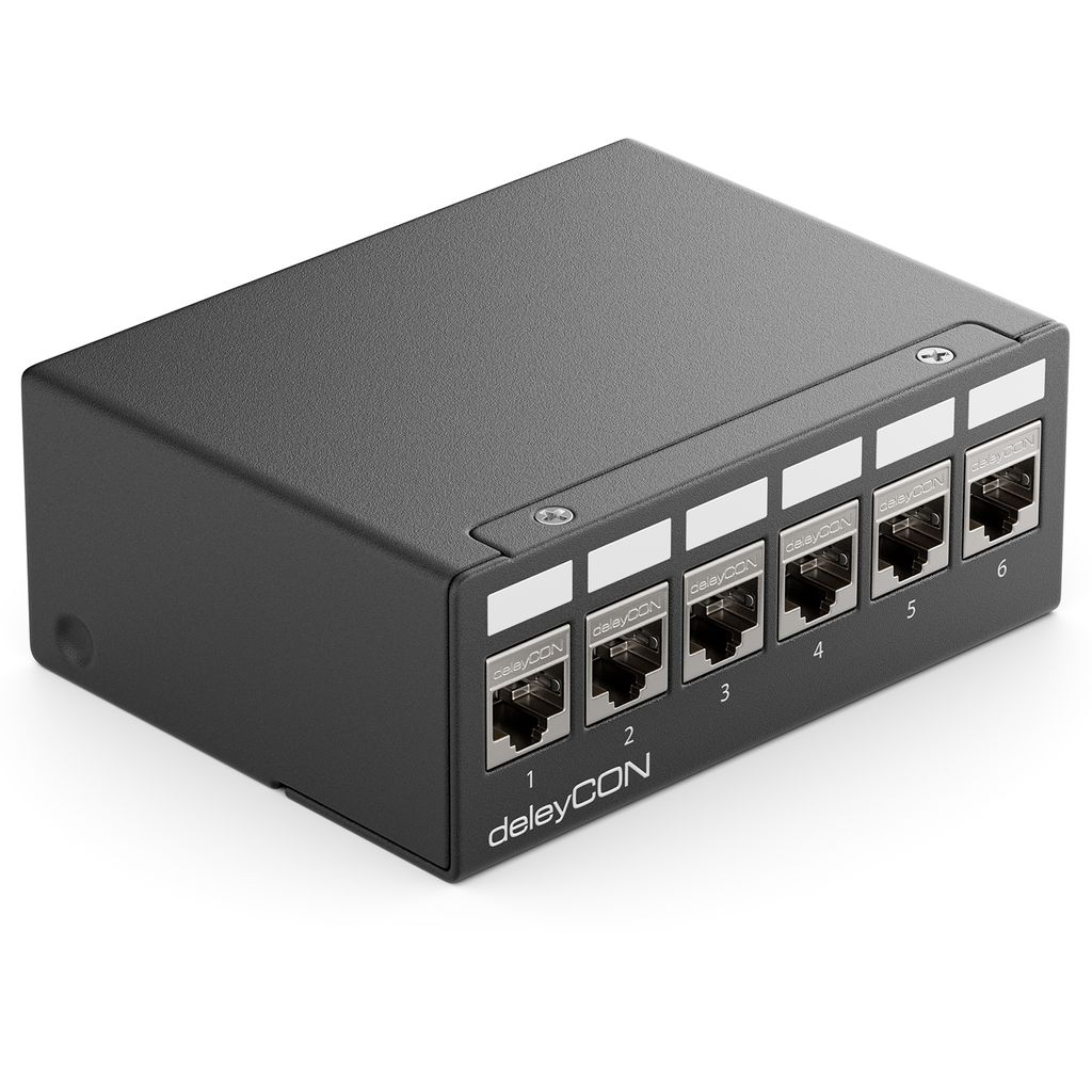 deleyCON 6 Port Patchpanel Set Patchfeld | Kaufland.de