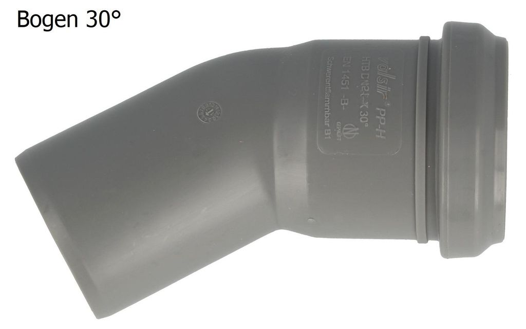 HT Bogen Ø 50 x 30°, mit einseitiger | Kaufland.de