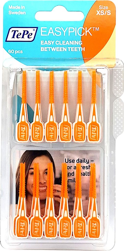 Tepe Easypick Xs-s Orange 60 Pcs Interdentalbürsten