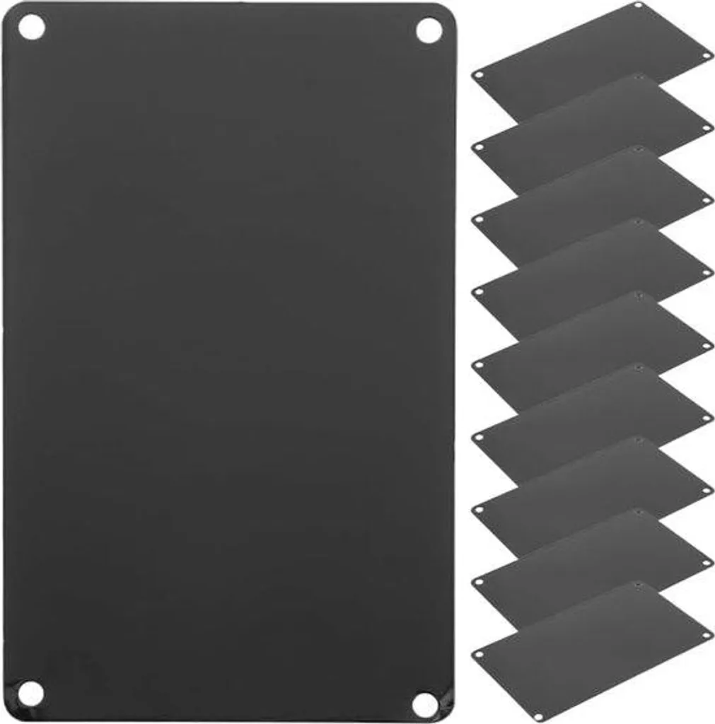 Plaques aluminium aspect métallique 10 x 5 cm - Finition gravure précise