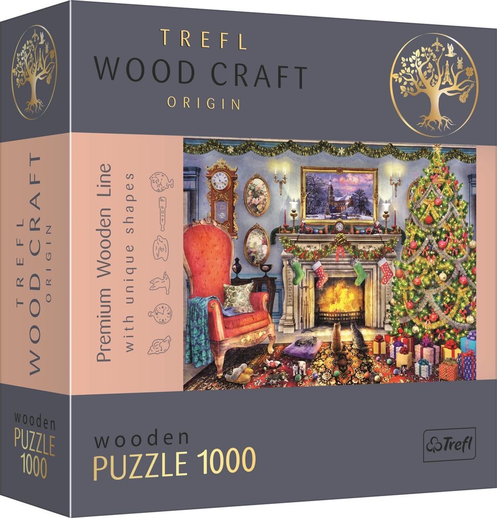 TREFL Wood Craft Origin puzzle U krbu 1000 | Kaufland.cz