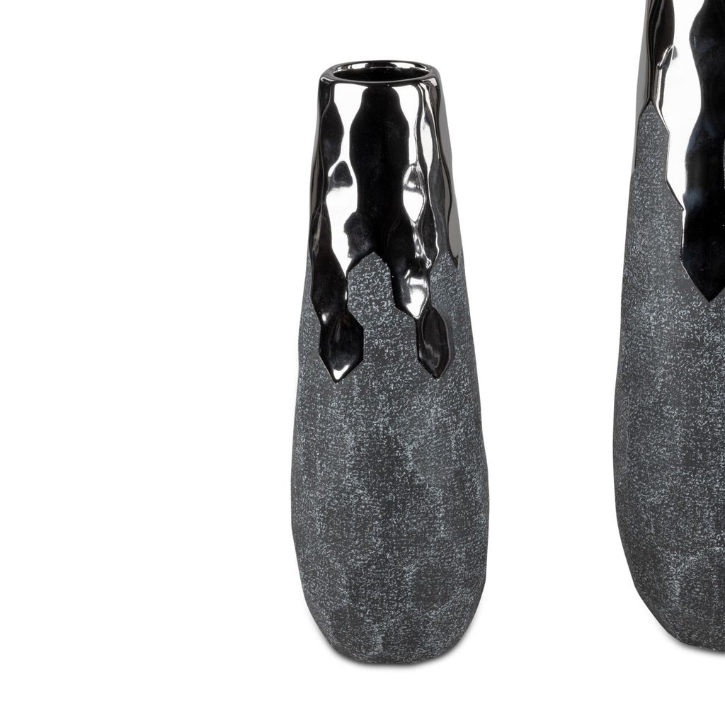 Deko Vase ANTHRAZIT konisch rund H. 28cm | Kaufland.de