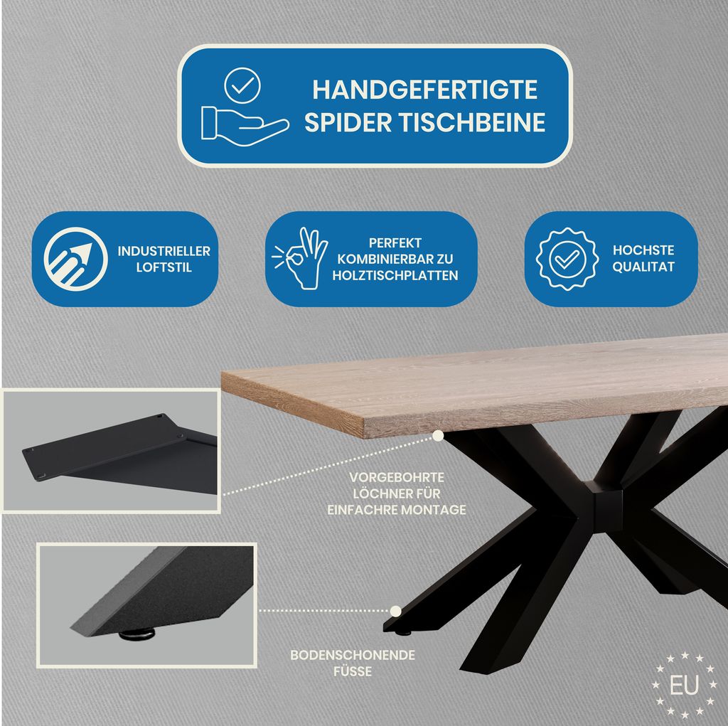 Stolové nohy kovový rám stolu stolové nohy | Kaufland.cz