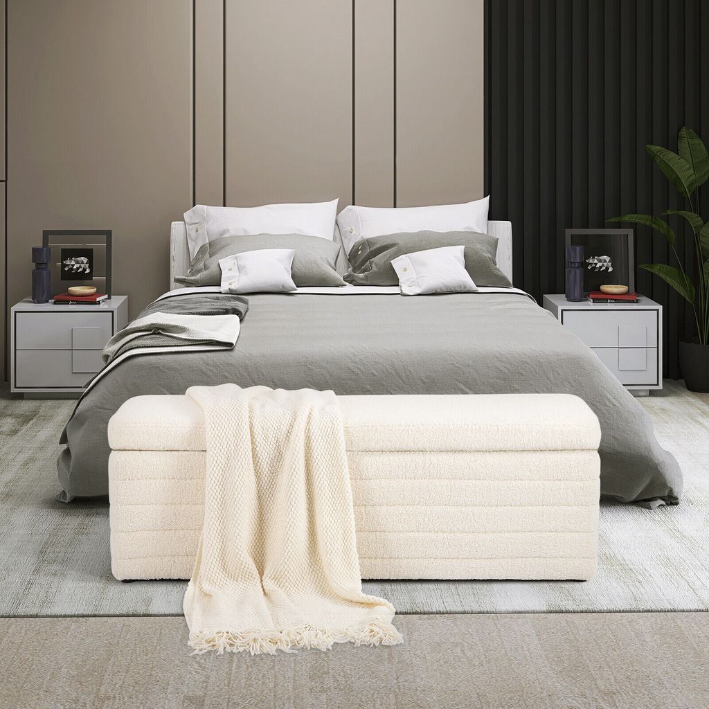 Teddystoff Sitzhocker mit Stauraum Sitzbank | Kaufland.de