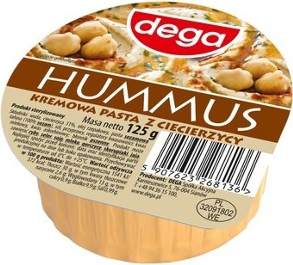 Dega Hummus Krémová cícerová pasta 125g | Kaufland.sk
