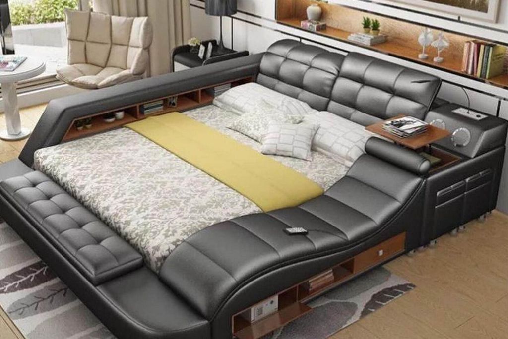 Chesterfield Doppel Luxus Design Bett 180x200