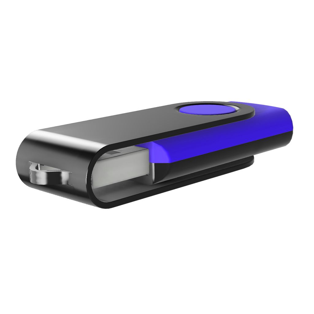 1GB USB Stick Swivel Schwarz/Blau mit | Kaufland.de