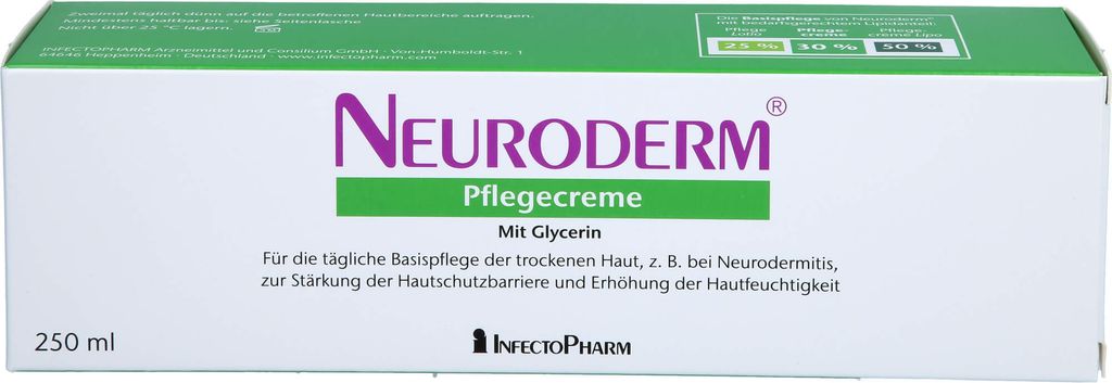 NEURODERM ošetrujúci krém s glycerínom, 250 ml krém