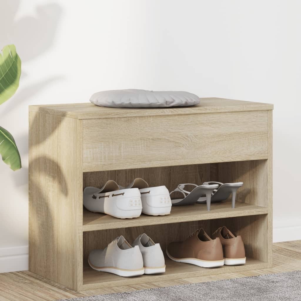 vidaXL Lavice na boty Sonoma dub 60x30x45 cm | Kaufland.cz