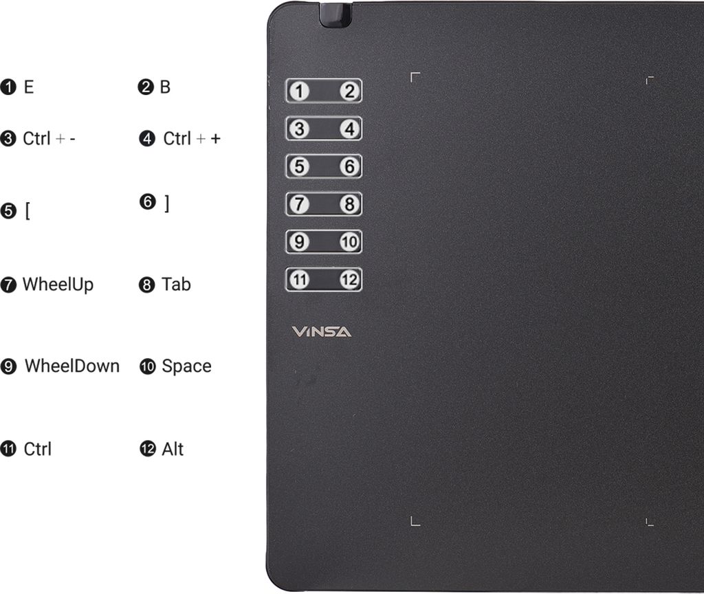 Grafický kreslicí tablet VINSA T1161, | Kaufland.cz