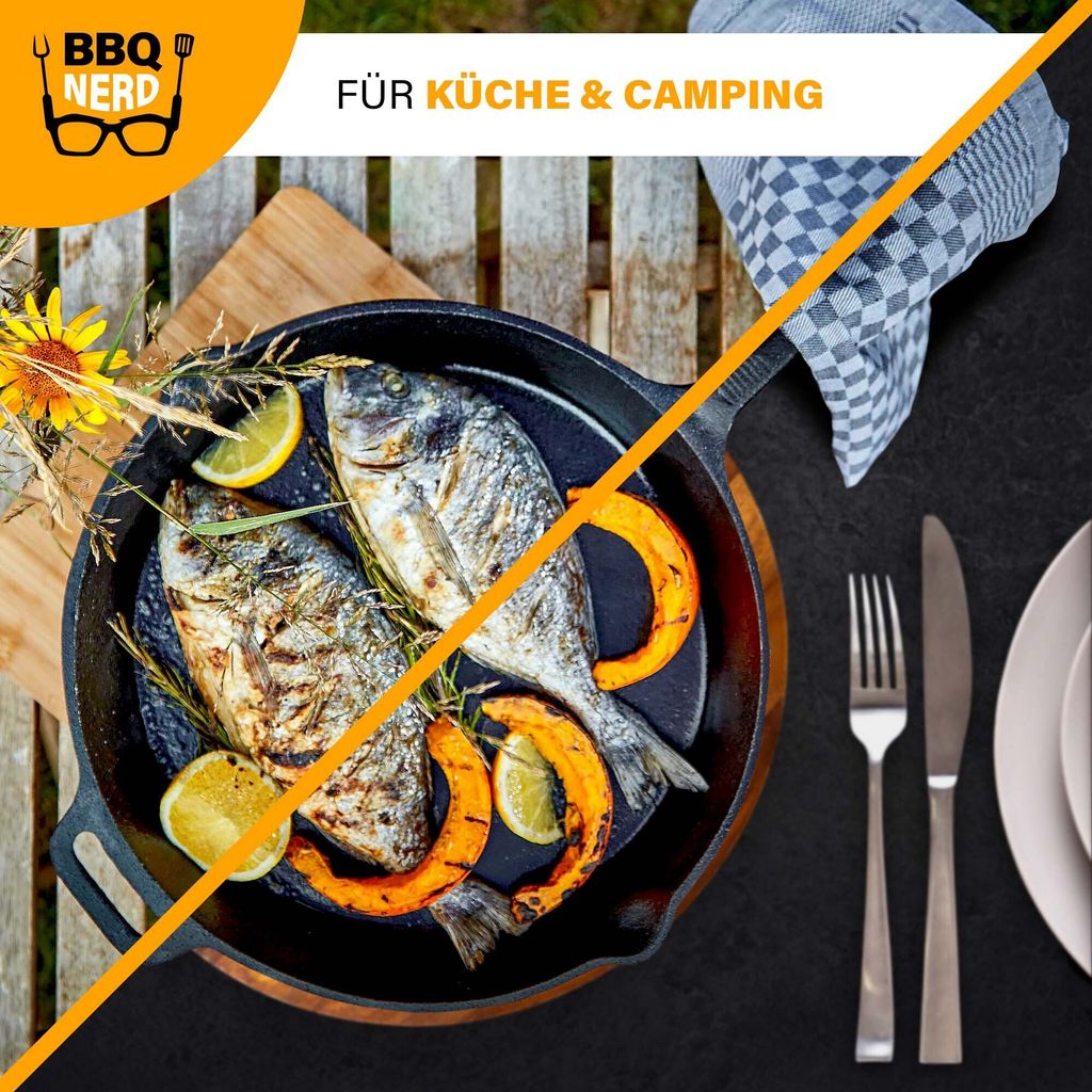 BBQ-Nerd Grillpfanne Ø 25 cm 2600g mit | Kaufland.de