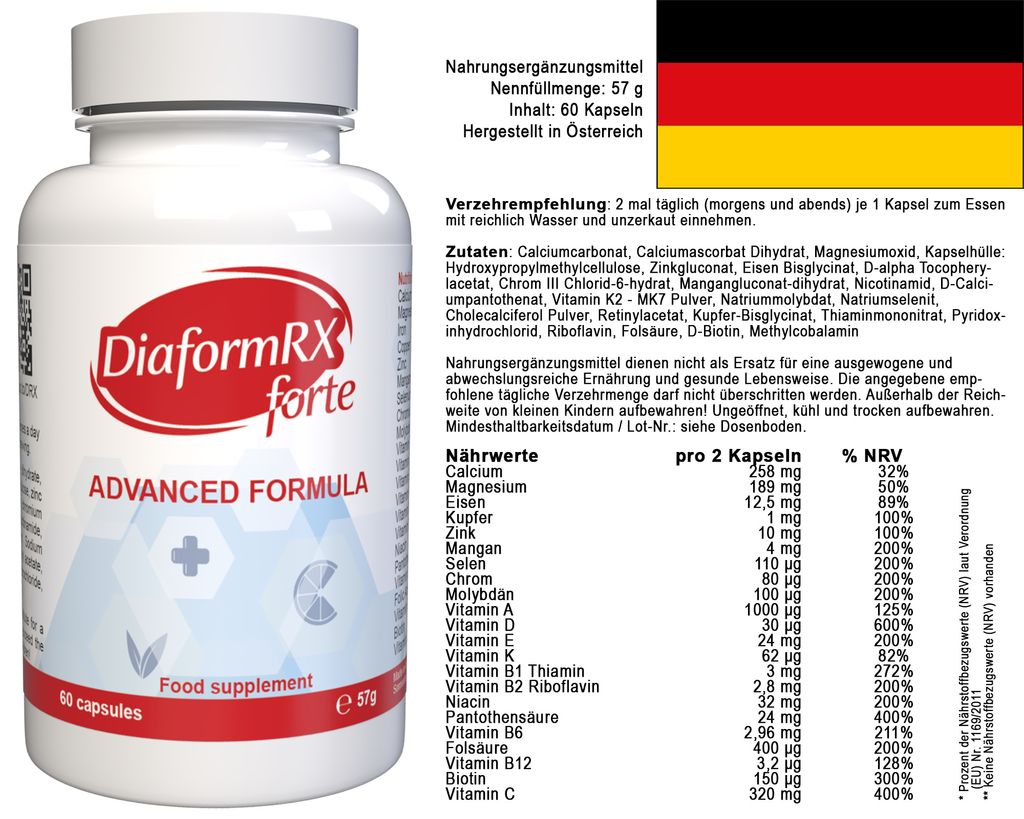 Diaform RX Forte - 60 Kapseln | Kaufland.de