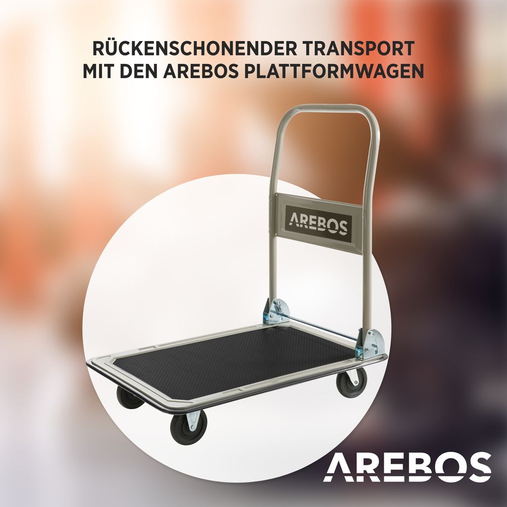 AREBOS Plattformwagen Transportwagen bis 150 | Kaufland.de