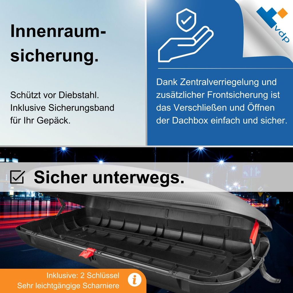 Dachbox Auto VDP-BA320 - Dachkoffer für Auto | Kaufland.de
