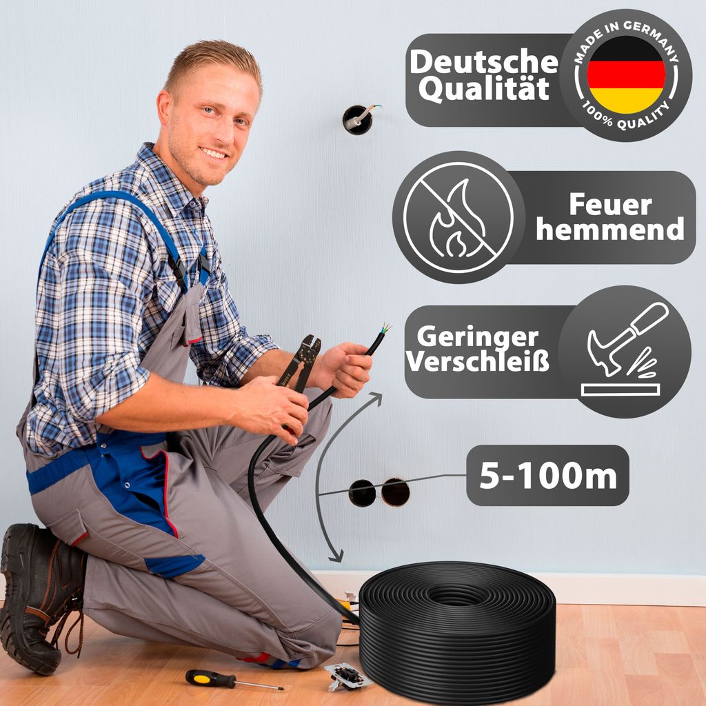Zemniaci kábel napájací kábel 50 m NYY-J 3x4 | Kaufland.sk