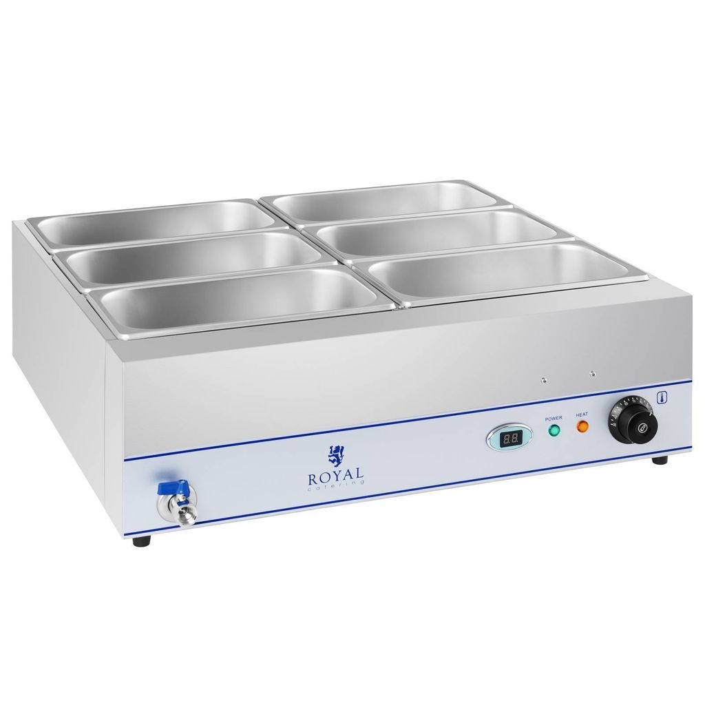 Royal Catering Bain Marie - 2.000 W - 6 x 1/3 | Kaufland.cz