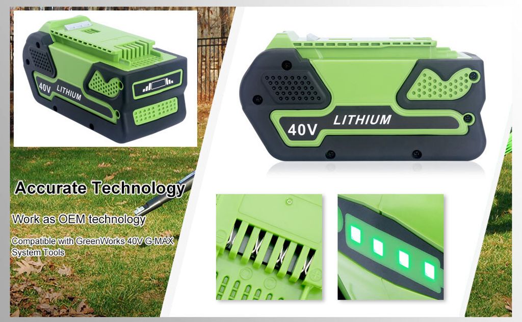 2-Pack 40V Li-ion Akku 4.0Ah für Greenworks | Kaufland.de