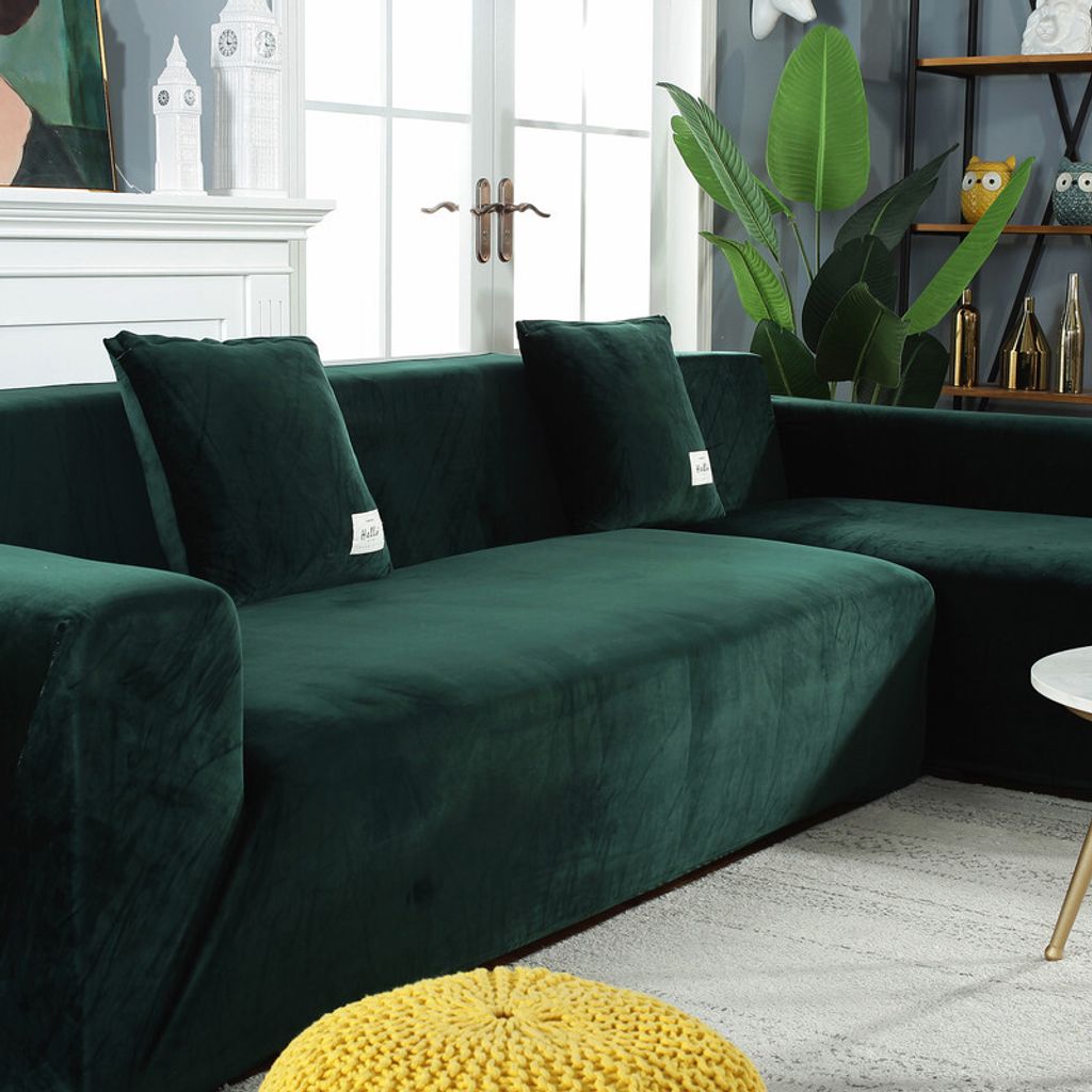 (Zelený) Rohový potah na pohovku ve tvaru L s | Kaufland.cz